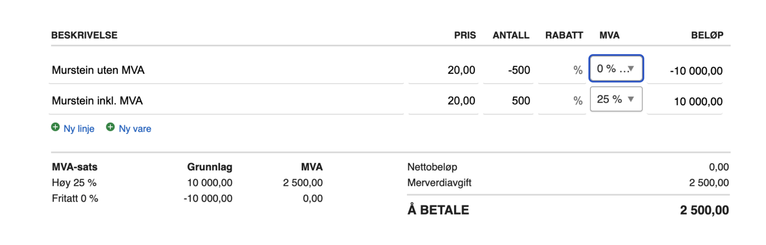 Hvordan etterfakturere MVA (merverdiavgift) | MVA | Conta.no