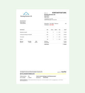 Kvittering mal: Lag gratis kvittering med vår kvitteringsmal | Conta